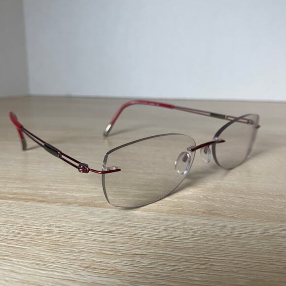 Silhouette | Accessories | Silhouette 5227 4 6059 Eyeglasses Red Frames ...